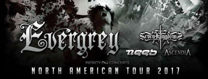EVERGREY Upcoming N.A. Tour; SEVEN KINGDOMS, NEED, ASCENDIA Supporting ...